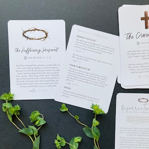 Resurrection Cards, Easter Story Cards, Easter Flash Cards, Easter ...