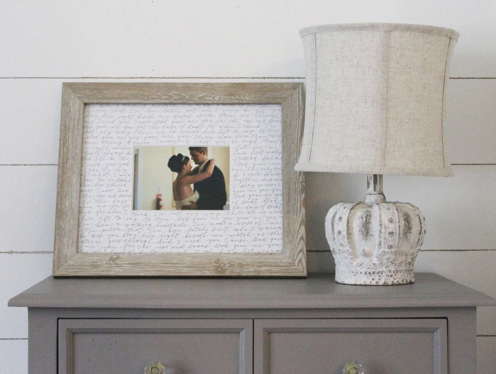 Custom Matting Calligraphy First Dance Song Handlettering | Etsy