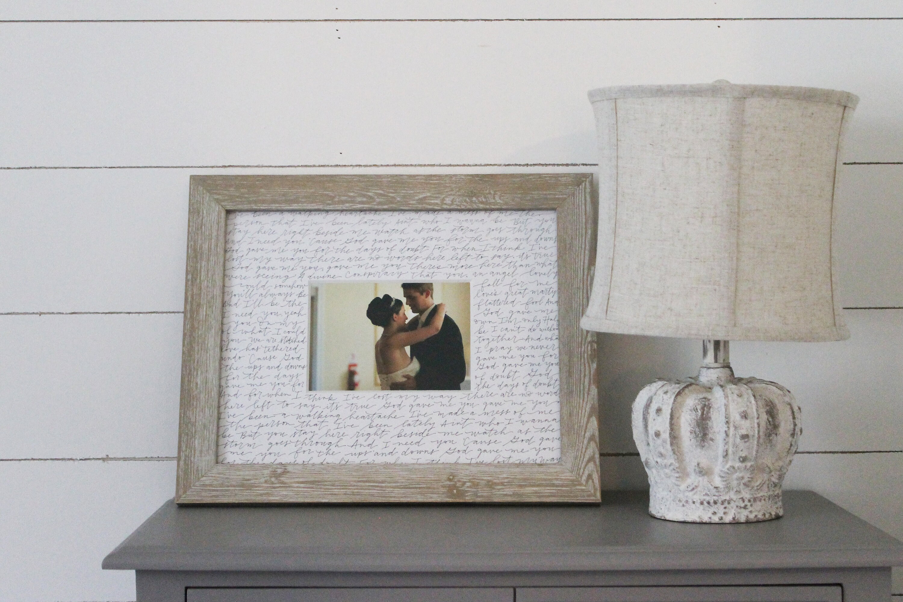 Custom Matting Calligraphy, First Dance Song, Song Lyrics Wall Art ...