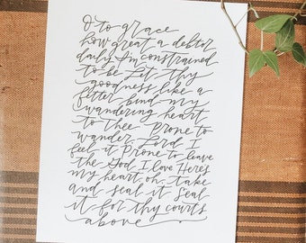 Hand Lettered Print - Etsy