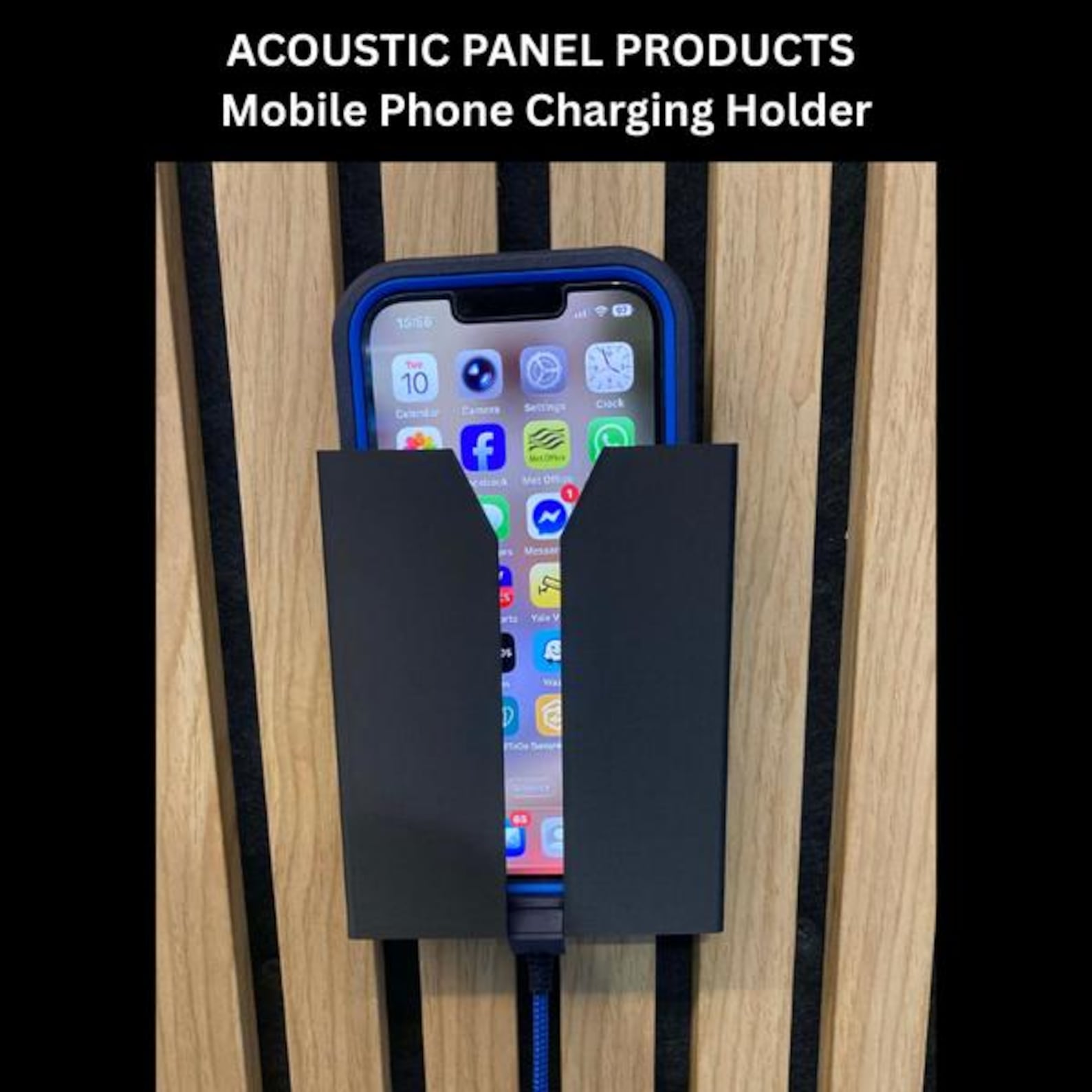 Acoustic Panel Light Switch Surround for Wood Slat Wall Panels - Pre ...