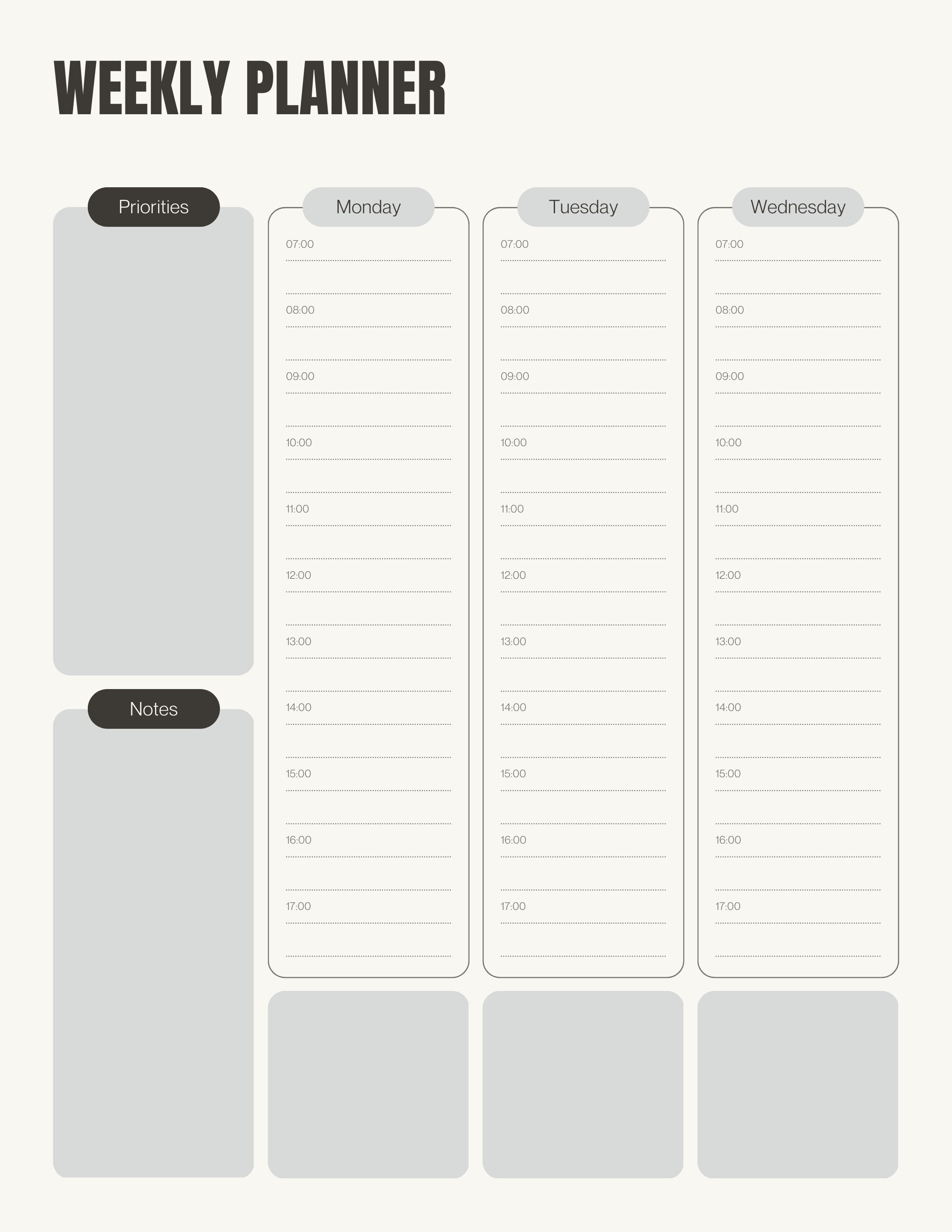 Weekly Planner Bullet Journal Pages Instant Download Printable Planner ...