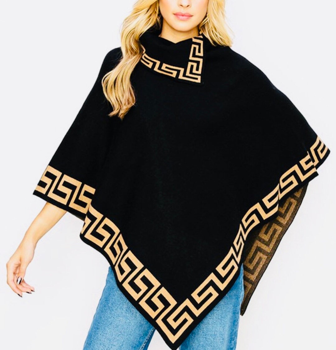 Sweater Poncho Style Top Women Clothing Winter Clothes Apparel - Etsy