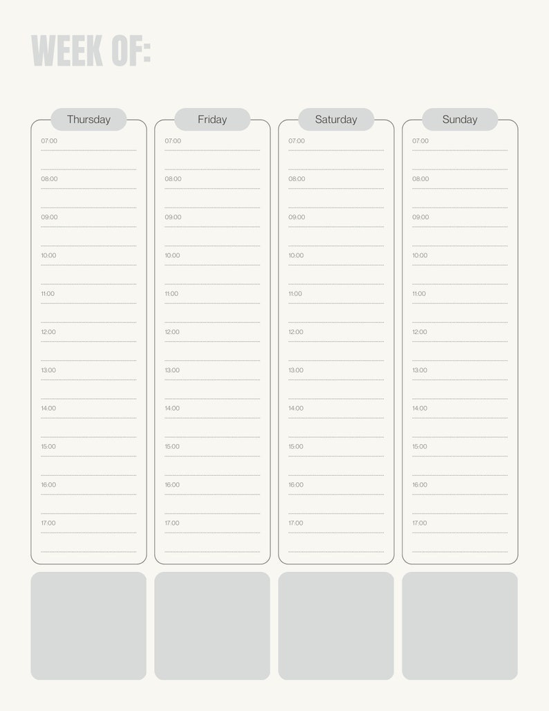 Weekly Planner Bullet Journal Pages Instant Download Printable - Etsy