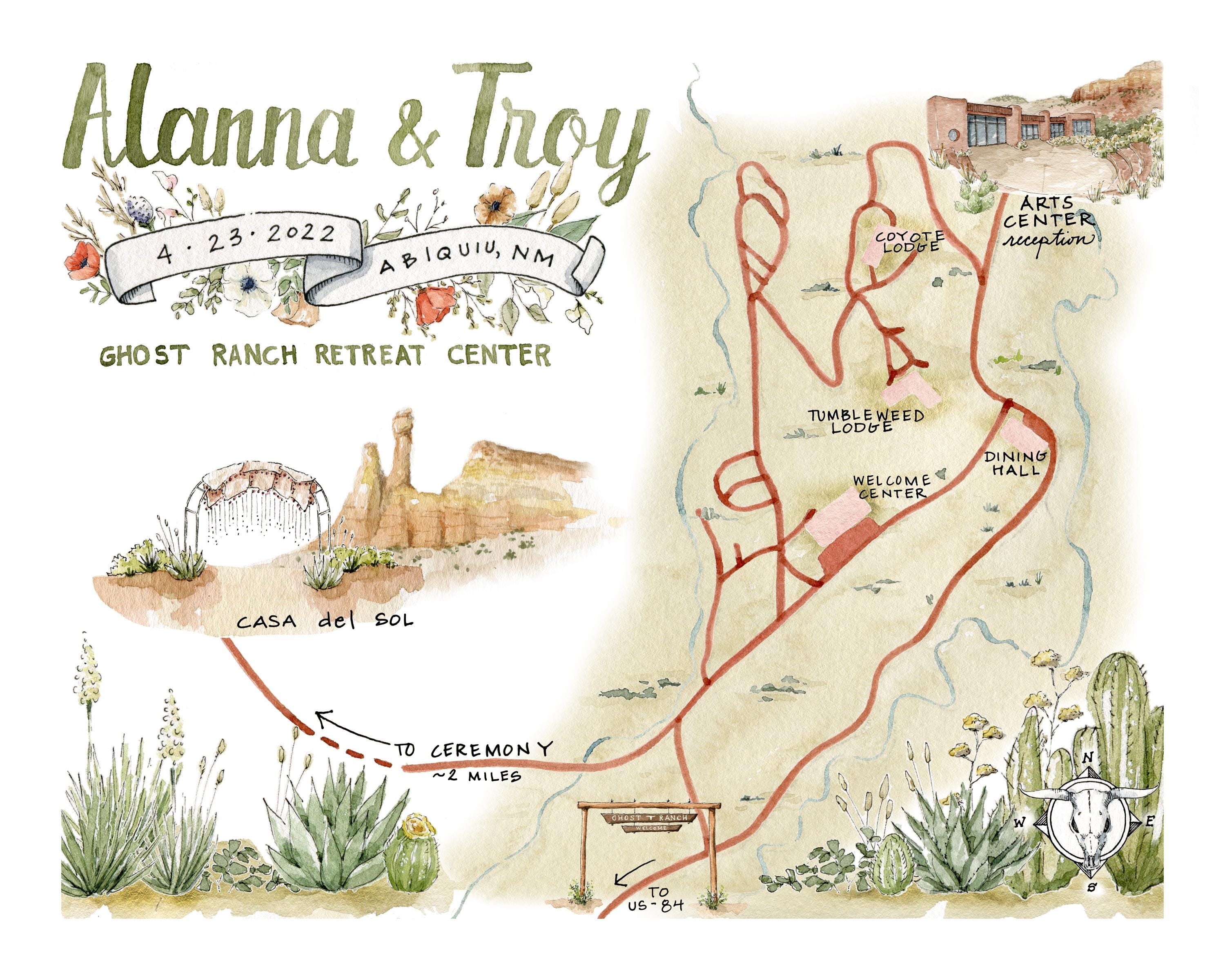 Custom Illustrated Map - Digital Copy - Etsy