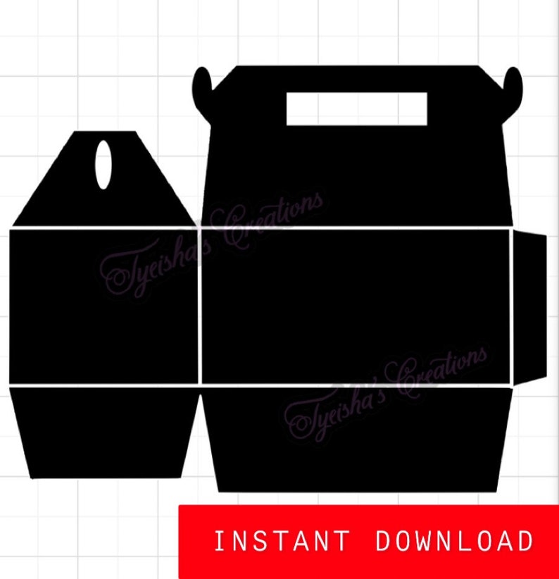 Gable Box Template Etsy