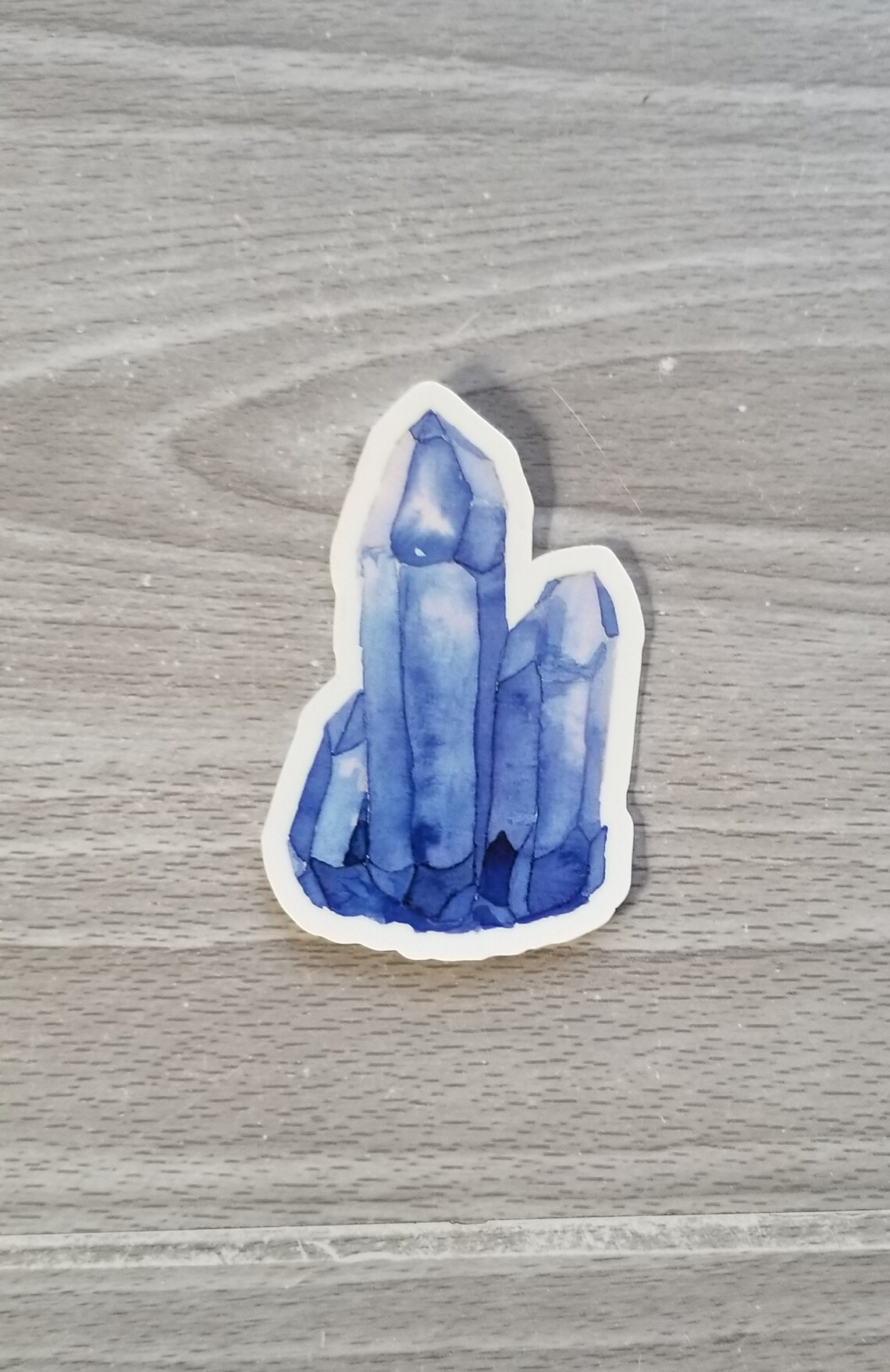 Blue Purple Watercolor Crystal Sticker - Etsy
