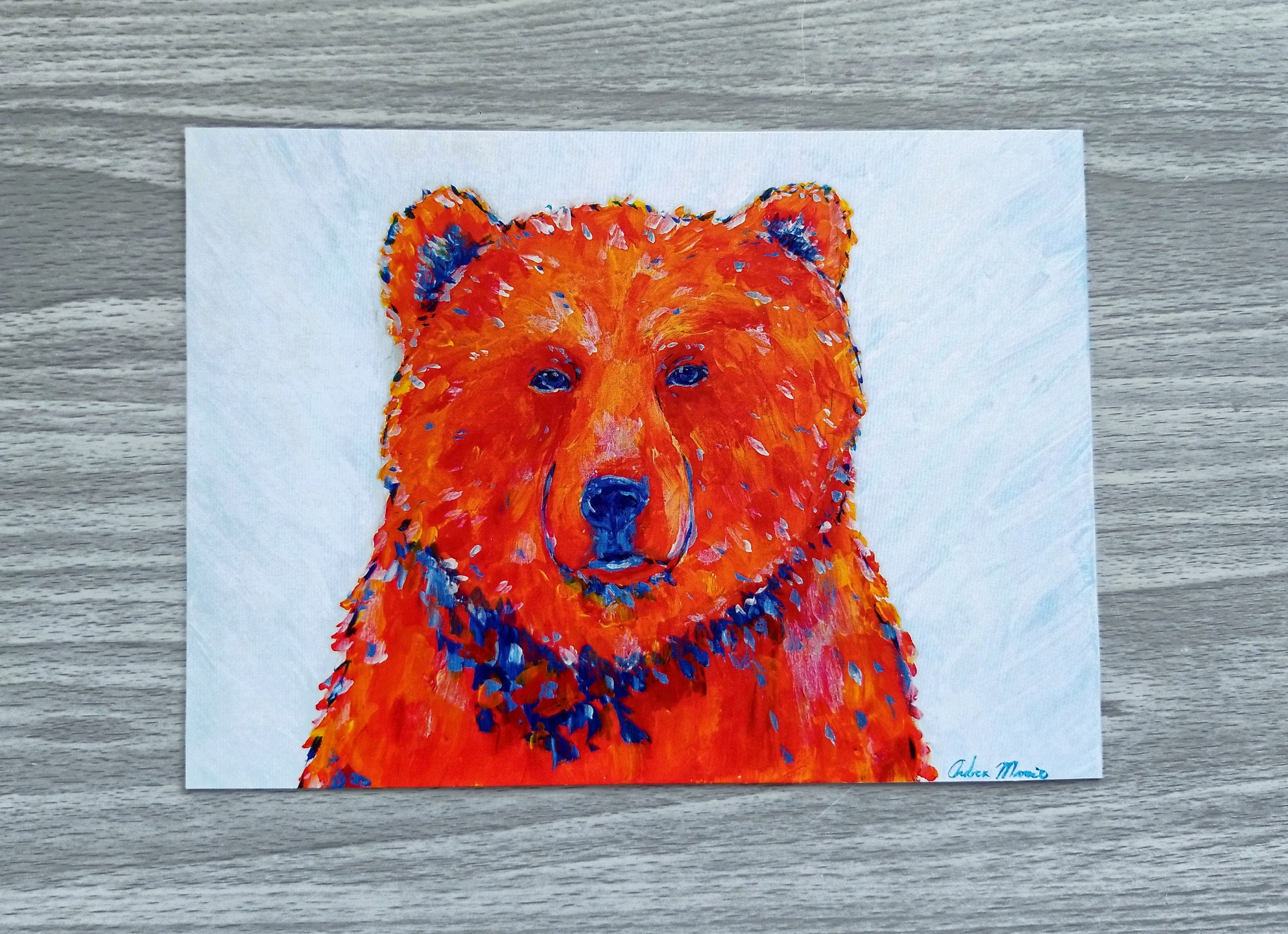 Confetti Bear Art Print - Etsy