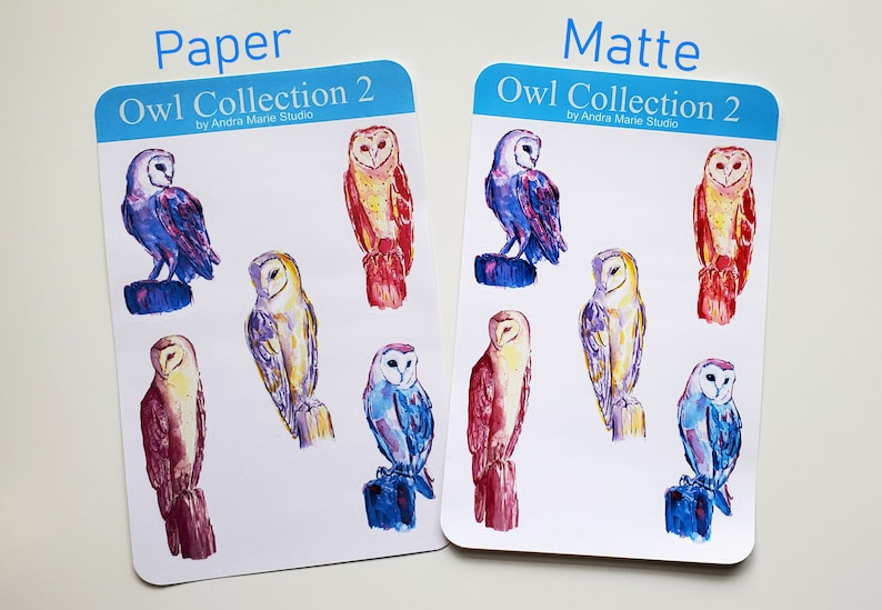 Owl Collection 2 Sticker Sheet - Etsy