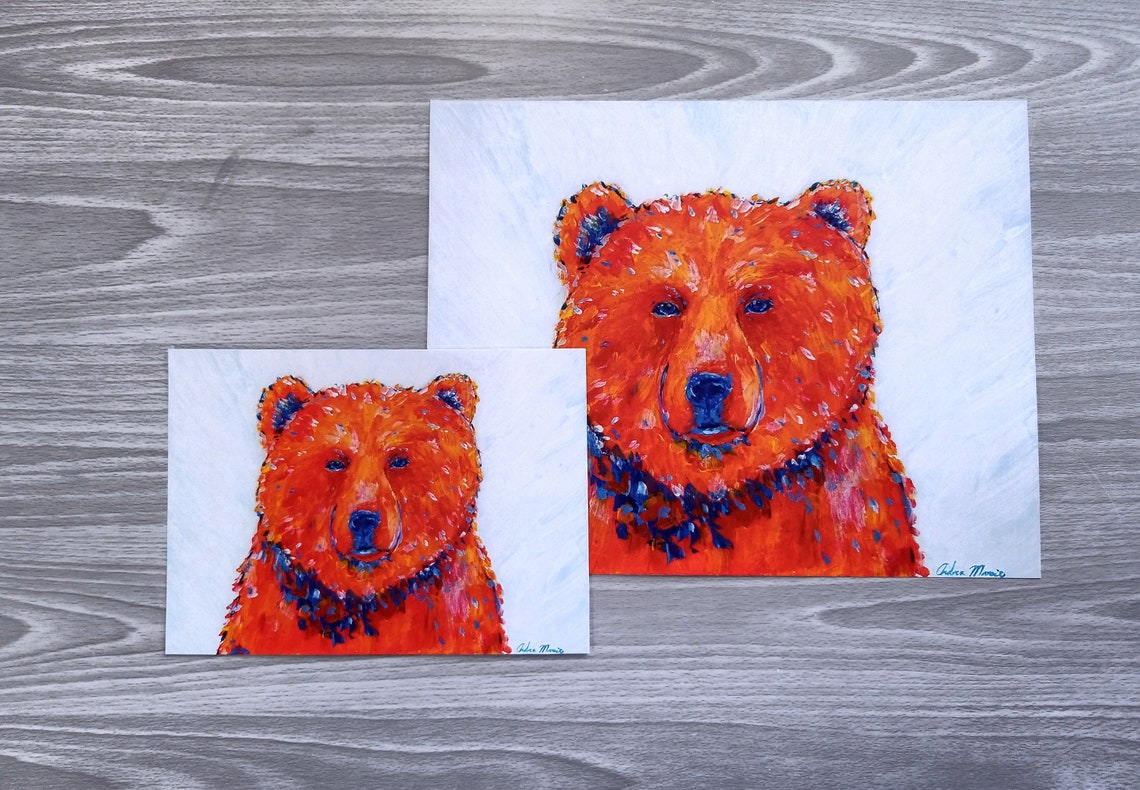 Confetti Bear Art Print - Etsy