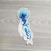 Blue Watercolor Jellyfish Bumper Sticker - Etsy