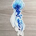 Blue Watercolor Jellyfish Bumper Sticker - Etsy