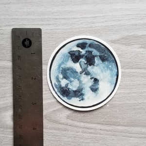 Full Moon Vinyl Sticker - Etsy