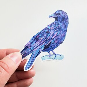 Royal Raven 2 Watercolor Sticker Decal - Etsy