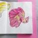 Grumpy and Pink Betta Fish 5x7 Art Print - Etsy
