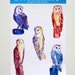 Owl Collection 2 Sticker Sheet - Etsy