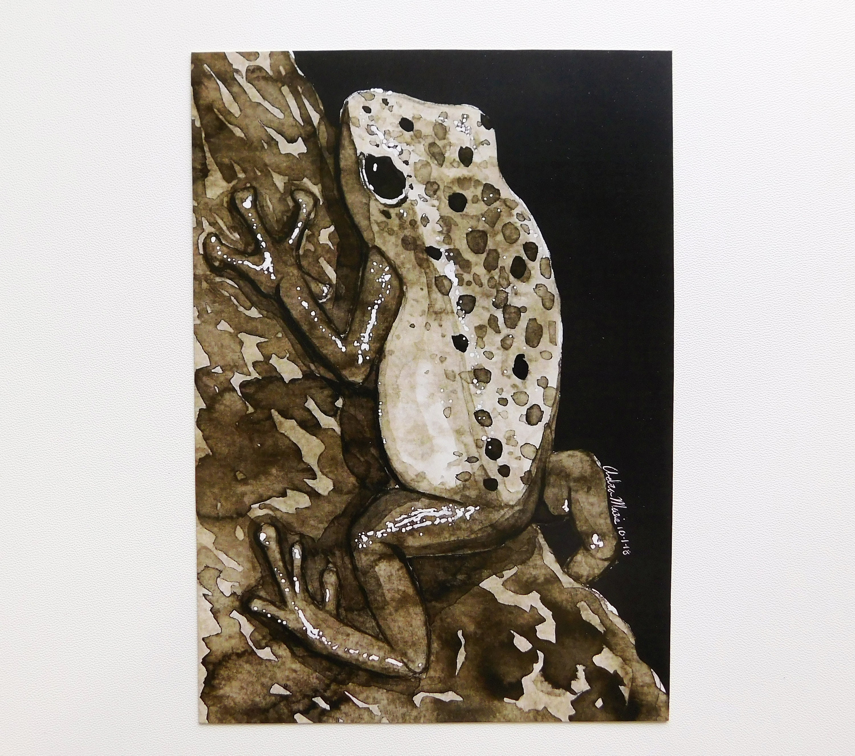 Ink Frog Print | Etsy
