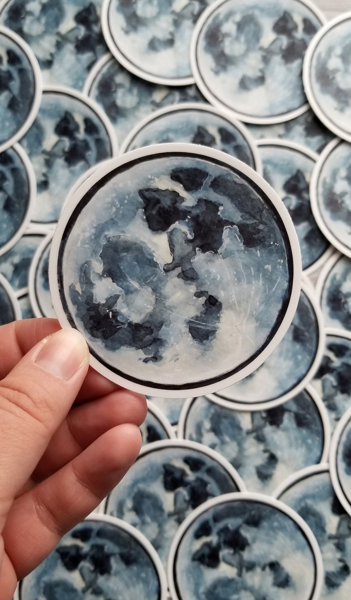 Full Moon Vinyl Sticker - Etsy