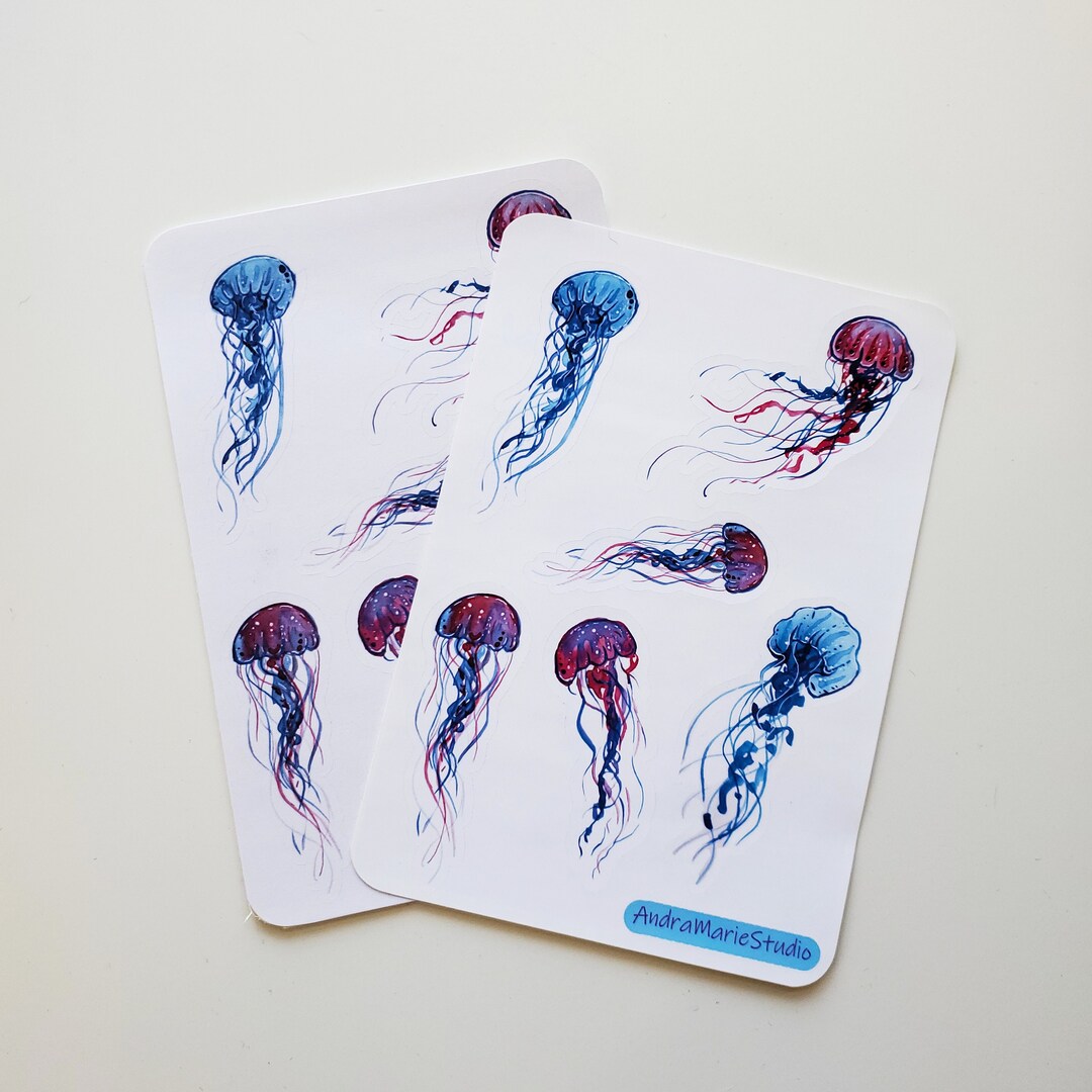 Jellyfish Sticker Sheet - Etsy