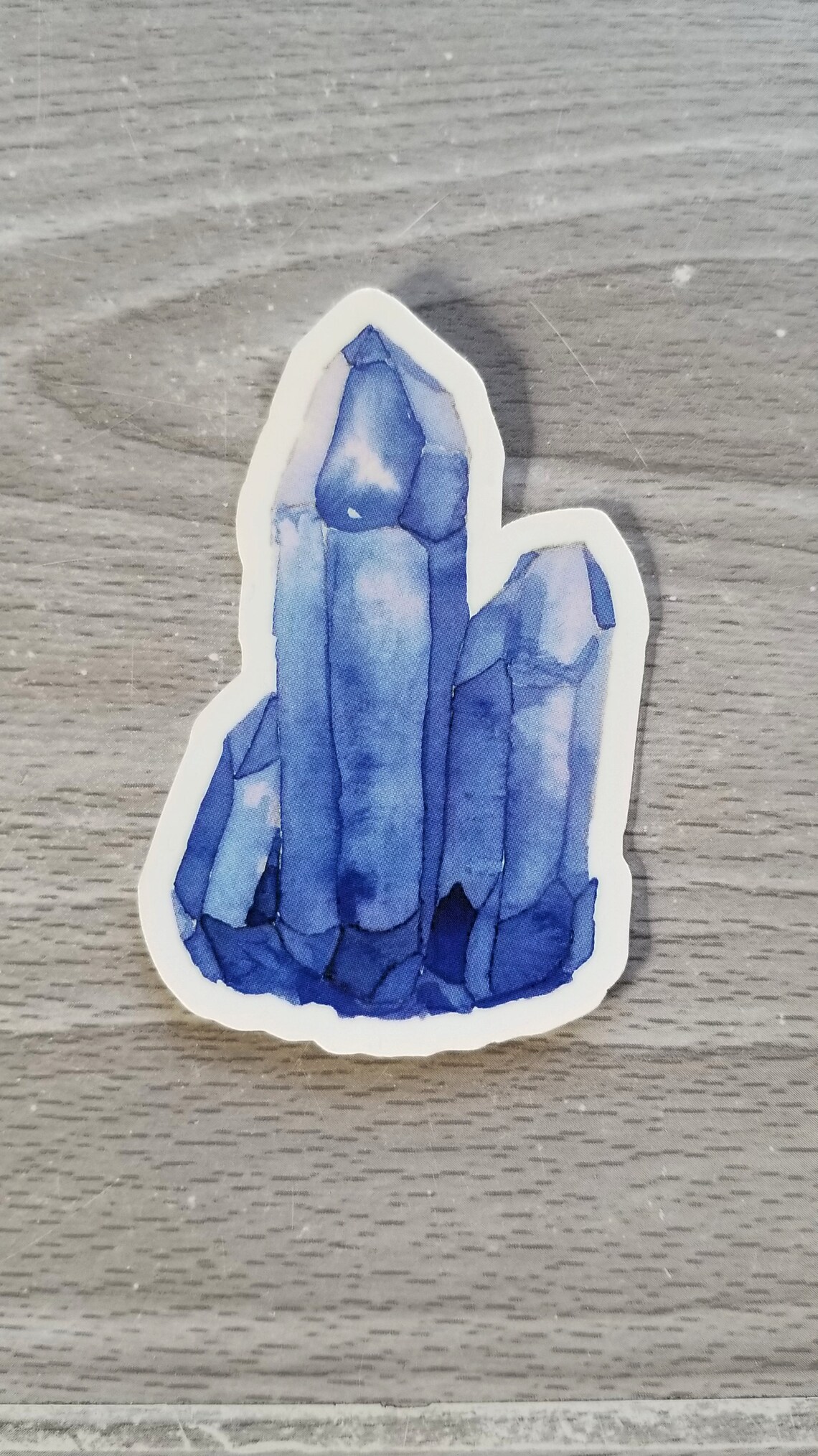 Blue Purple Watercolor Crystal Sticker - Etsy