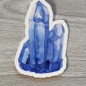 Blue Purple Watercolor Crystal Sticker - Etsy