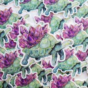 Crystal Tortoise Water Bottle Sticker - Etsy