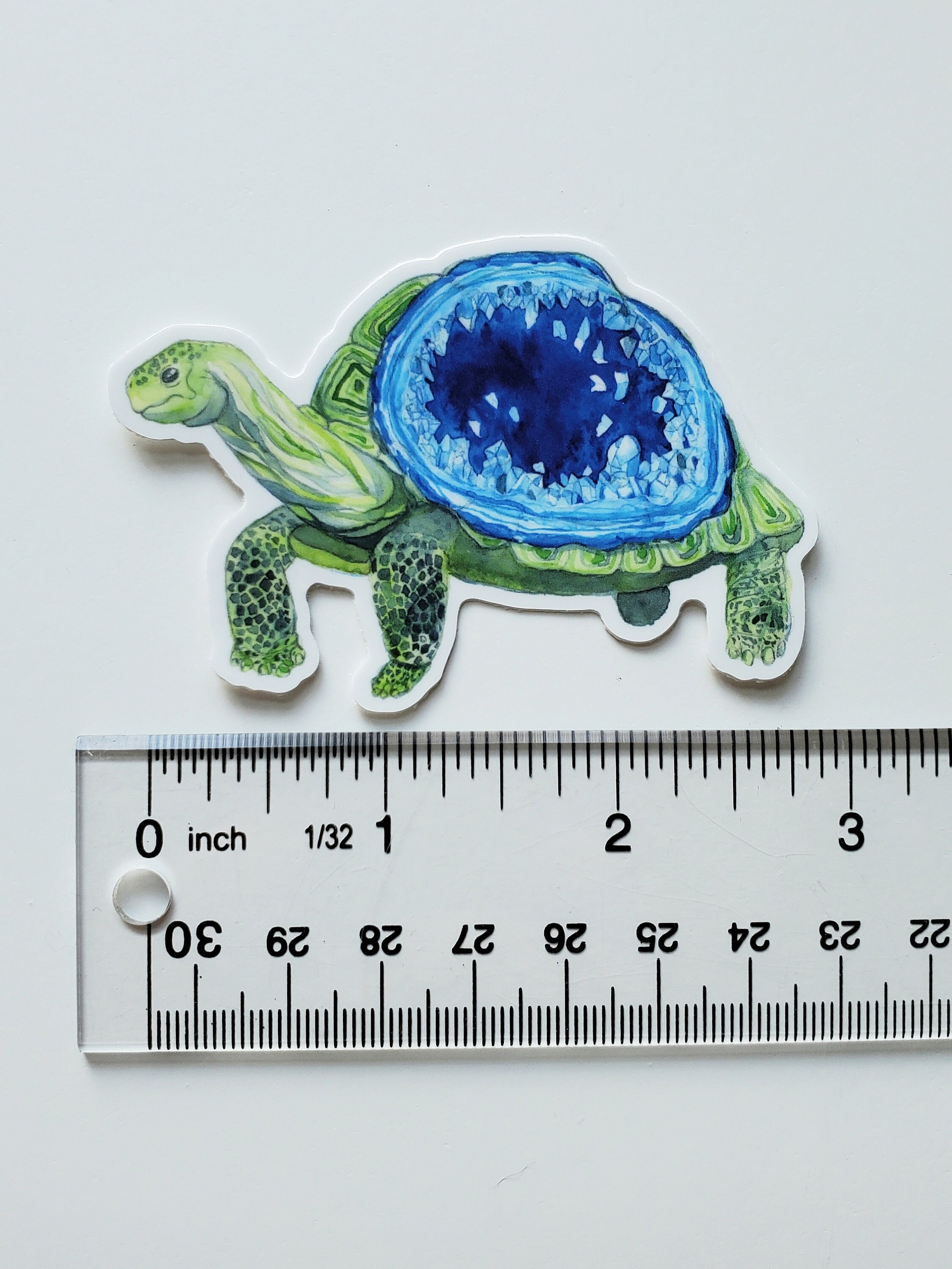 Crystal Geode Tortoise Sticker Decal | Etsy