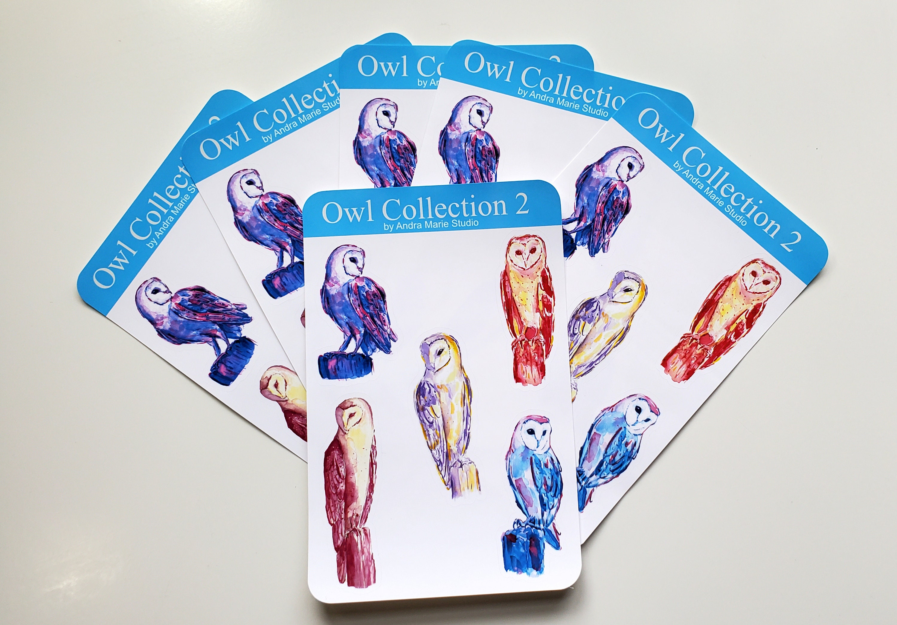 Owl Collection 2 Sticker Sheet - Etsy
