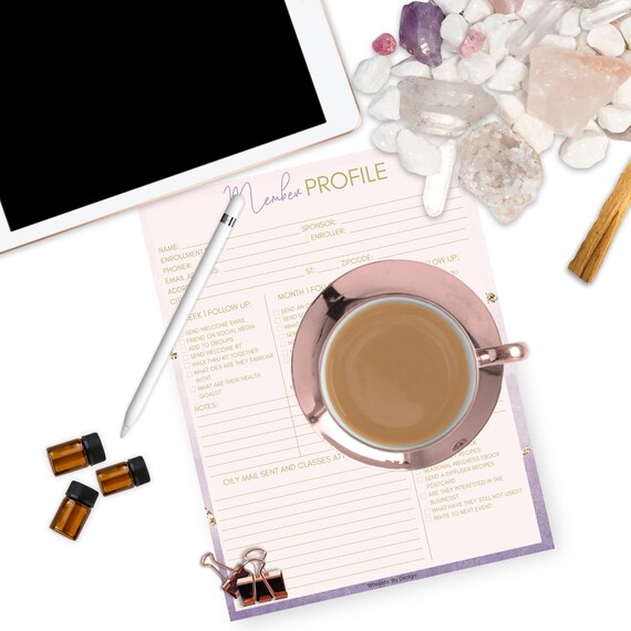 Amyirah Printable Member Profile Sheet - Etsy