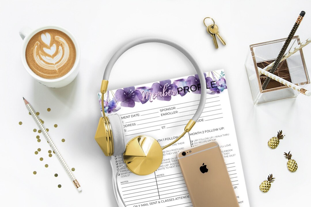 Crystal and Violets Printable Member Profile - Etsy