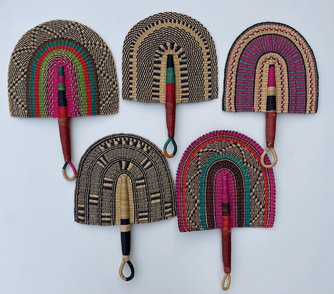 Handwoven Bolga Fan, African Fan, African Wall Decor, Decorative Fan ...