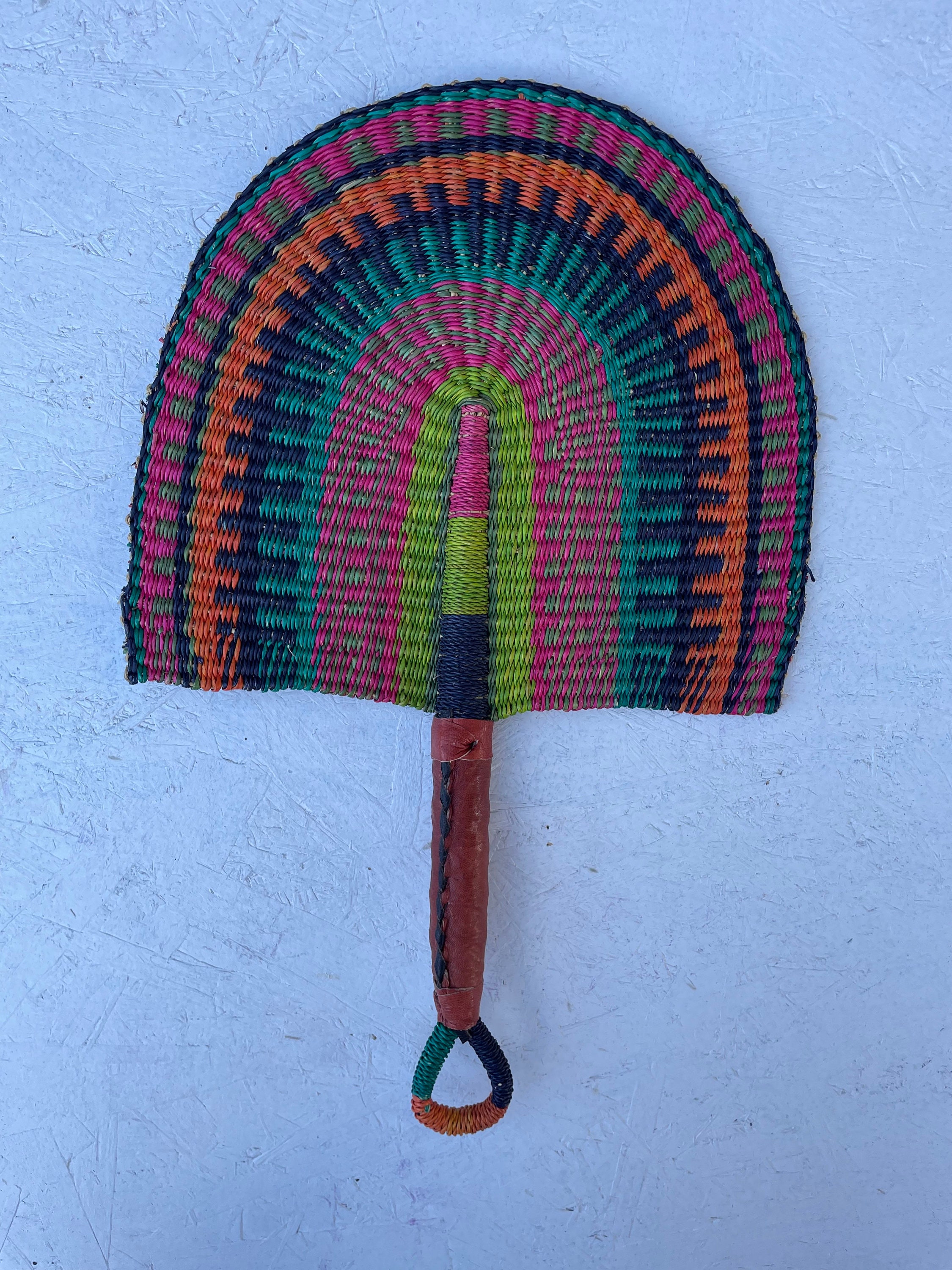 Handwoven Bolga Fan, African Fan, African Wall Decor, Decorative Fan ...