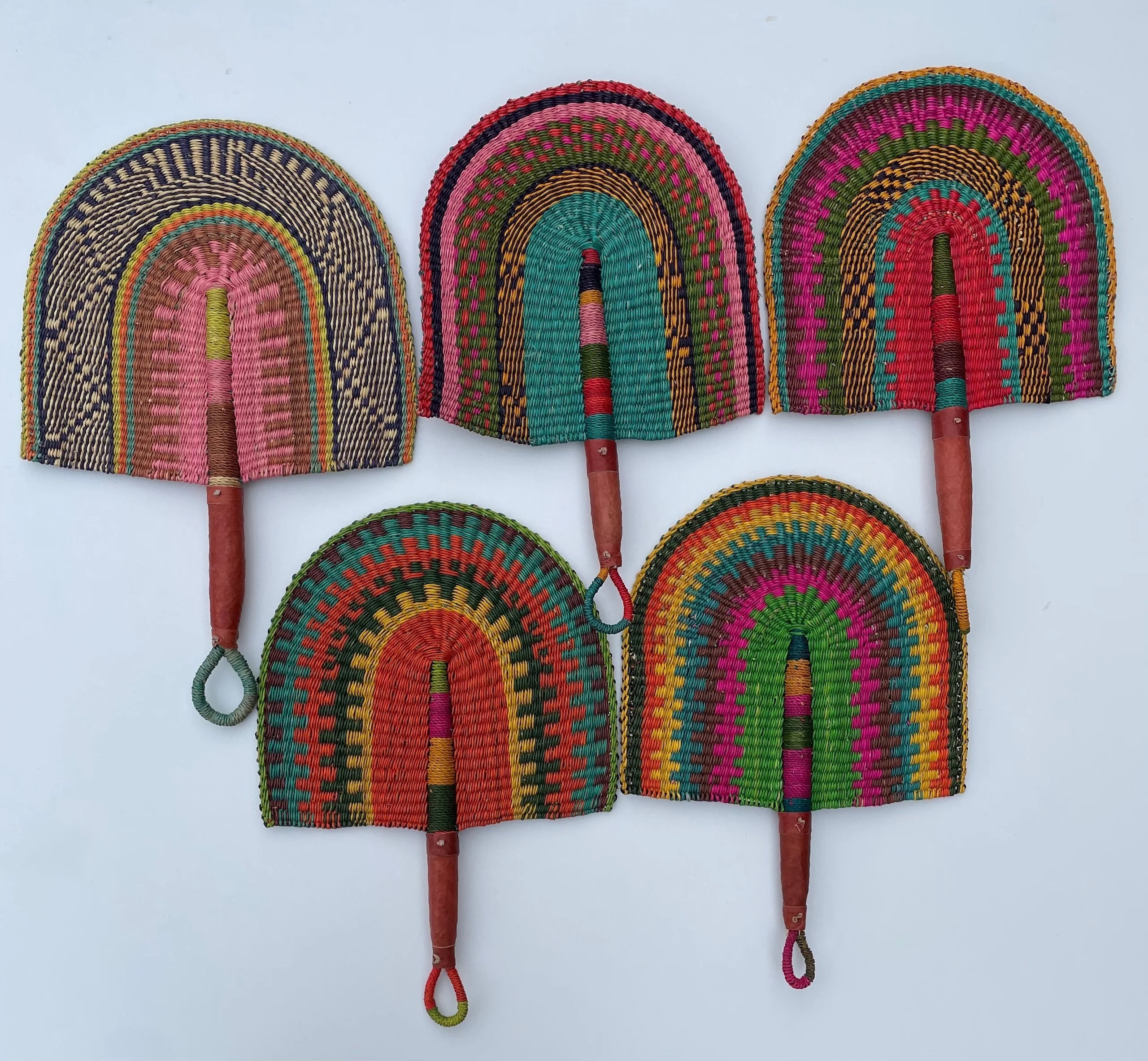 Handwoven Bolga Fan, African Fan, African Wall Decor, Decorative Fan ...