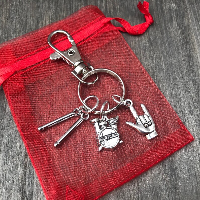 Drummers Keychain Drums Keychain Drum Keyring Music Gift - Etsy UK
