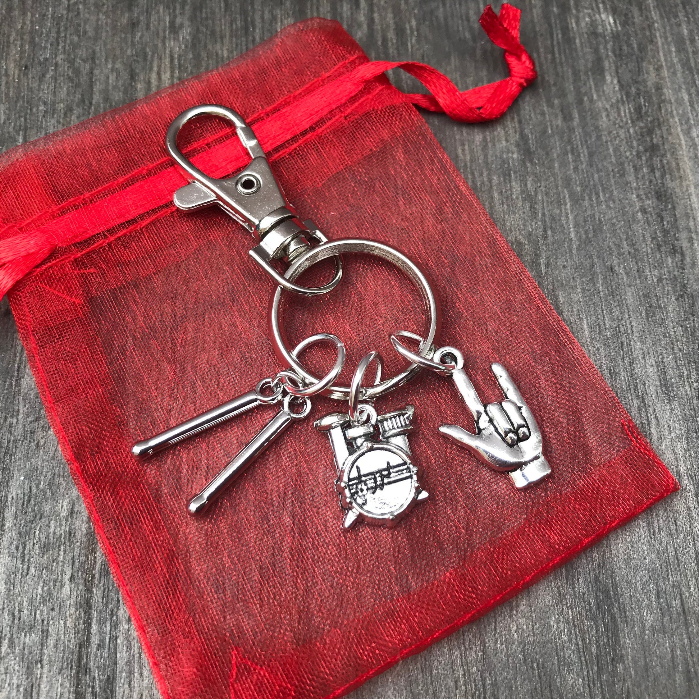 Drummers Keychain Drums Keychain Drum Keyring Music Gift - Etsy UK