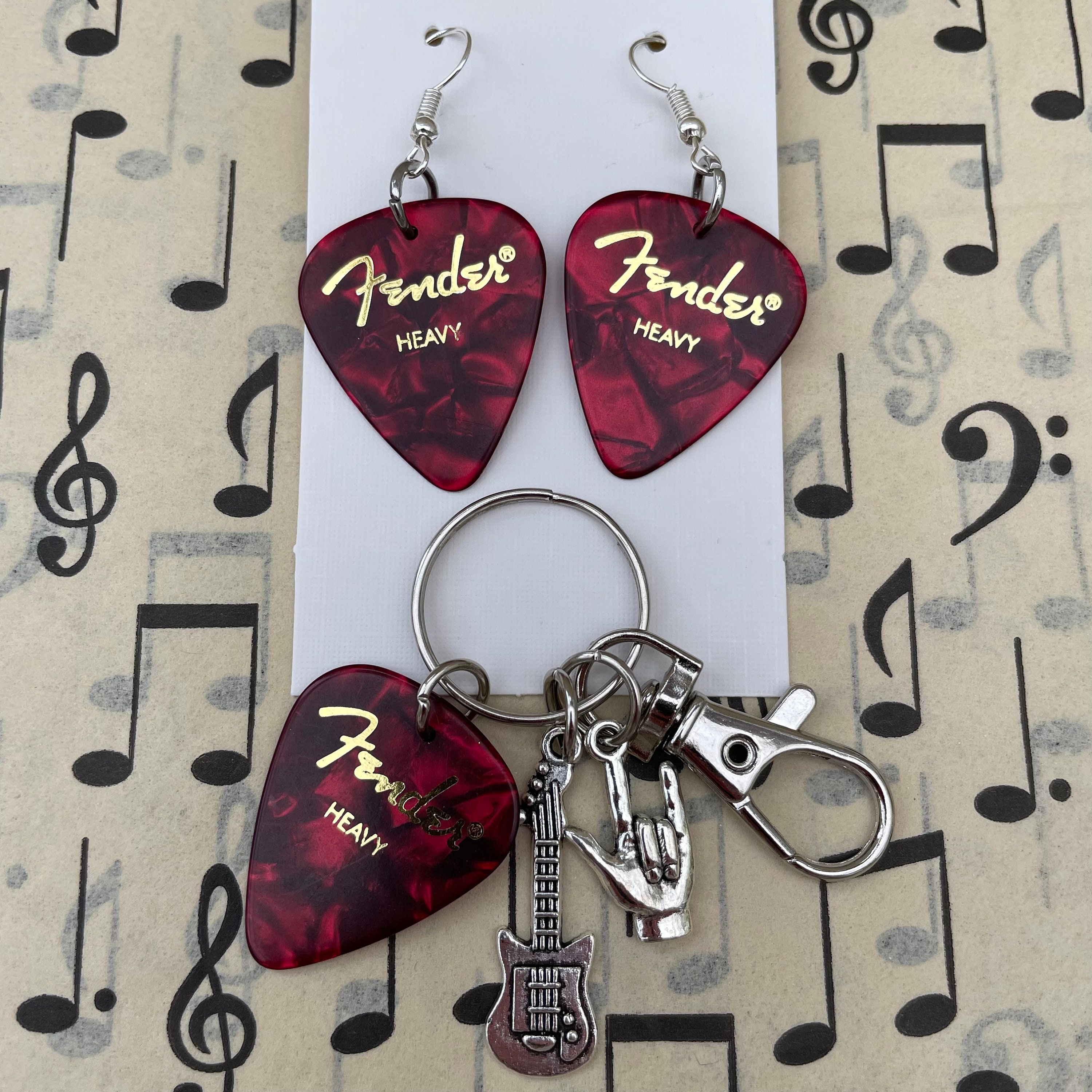 Guitar Keyring/musician Keychain//music Gift//musician - Etsy UK