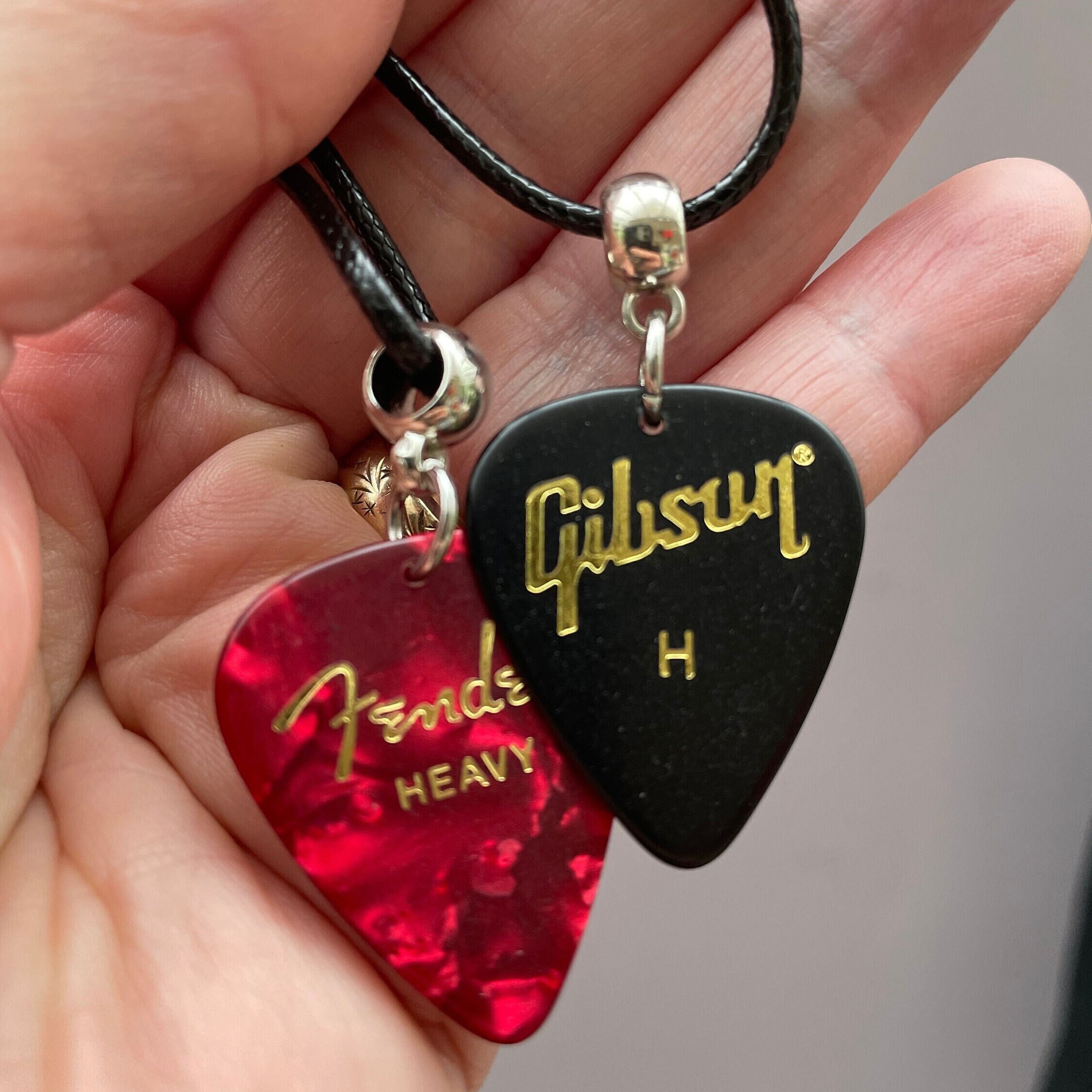 Plectrum necklace pick necklace valentines gift guitarist - Etsy.de