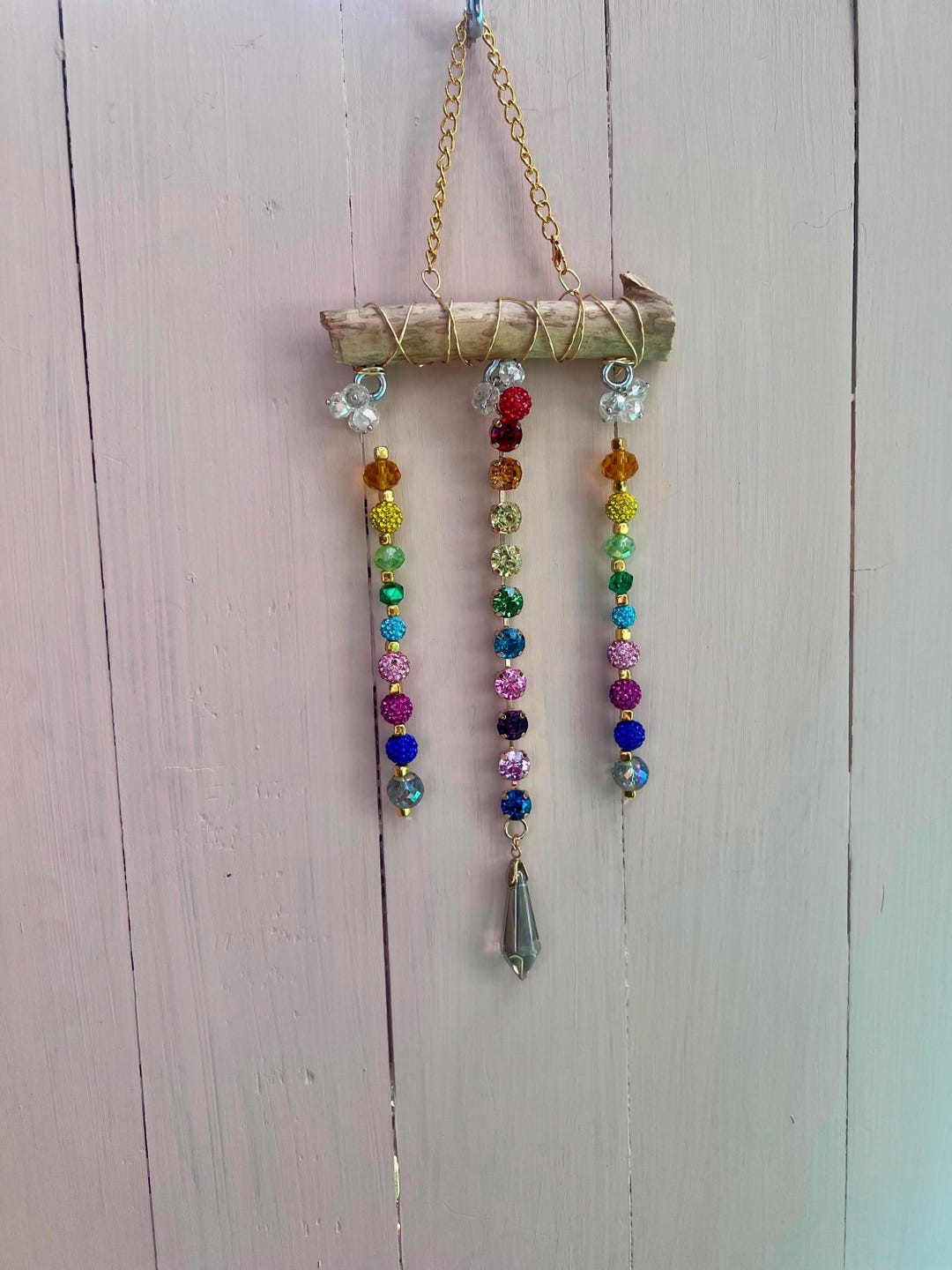 Rainbow Crystal Suncatcher, Mini Suncatcher, Small Mobile - Etsy