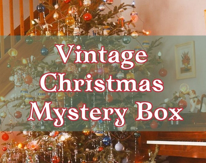 Vintage Christmas Mystery Box Personalized Bundle, Christmas/holiday ...