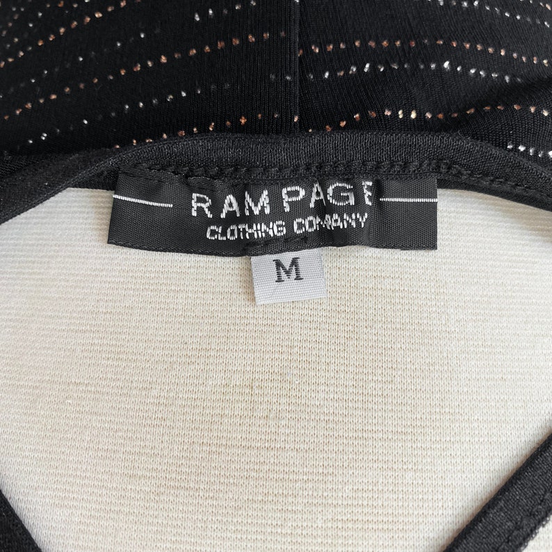 Vintage 90s Rampage Sparkly Black Dress, High-low Criss Cross Straps ...