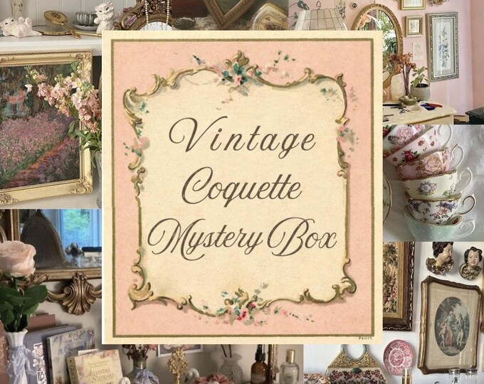 Vintage Coquette Home Decor Mystery Box Personalized Bundle, Curated ...