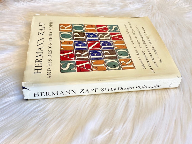 Vintage 1987 'hermann Zapf and His Design Philosophy' Hardcover Book ...