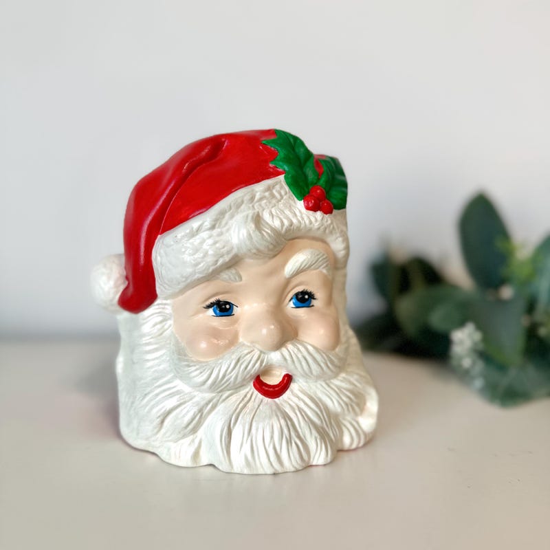 Ceramic Santa Claus - Etsy