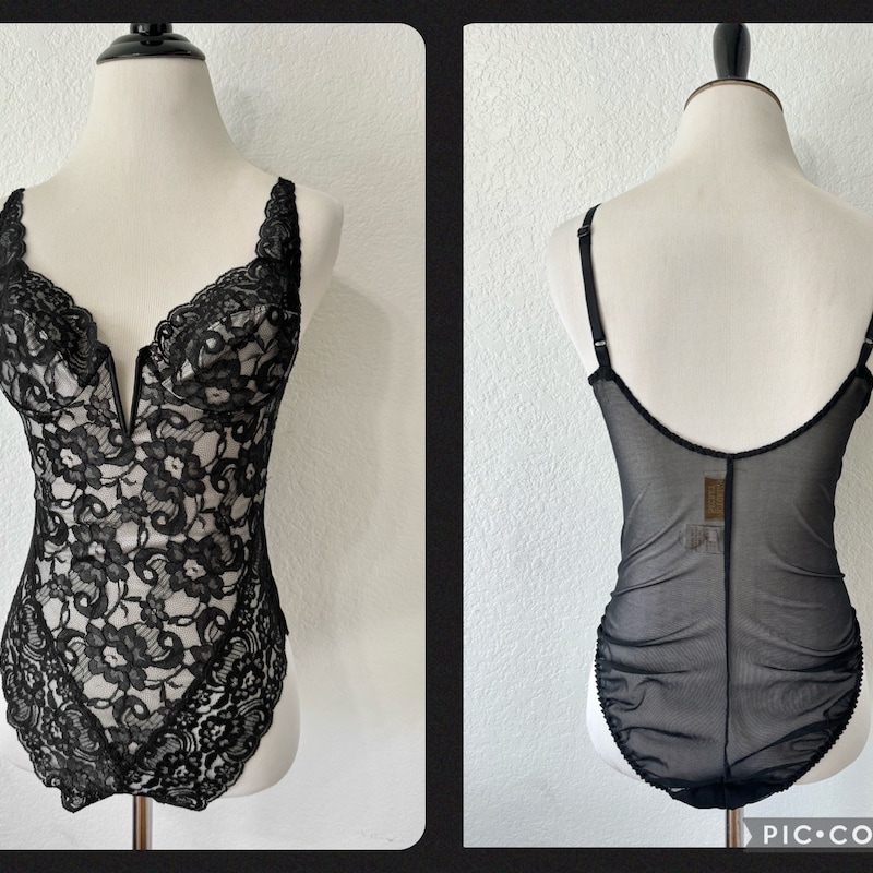 Black Lace Teddies - Etsy