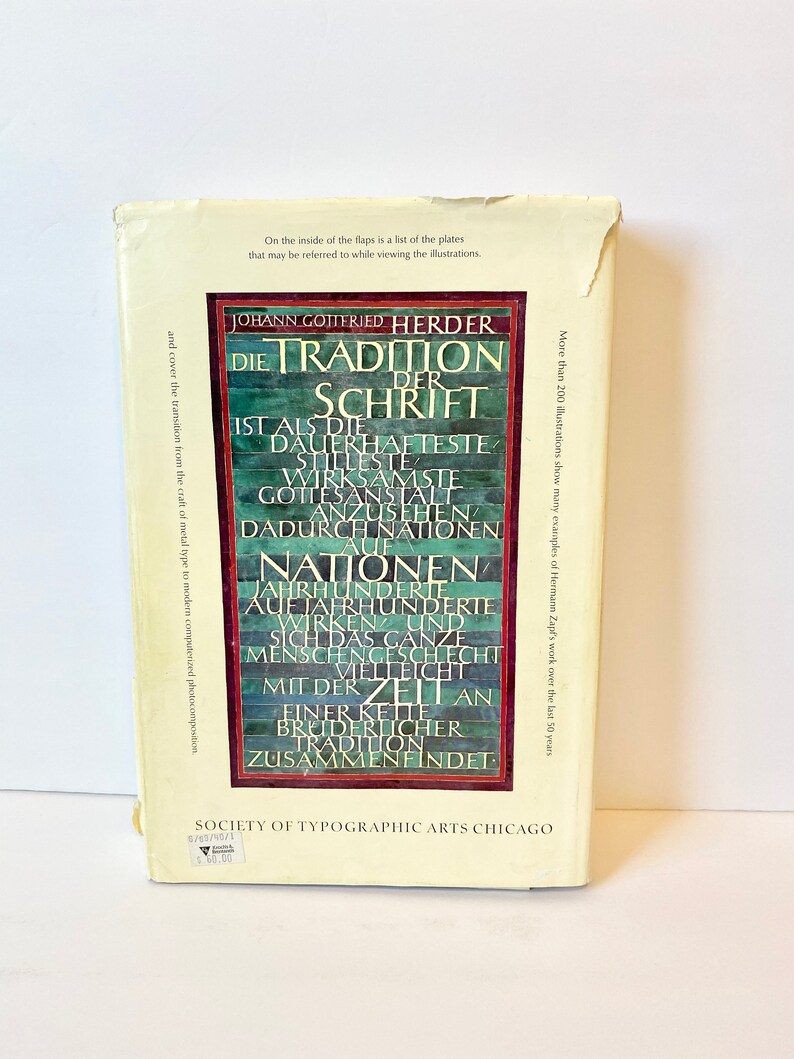 Vintage 1987 'hermann Zapf and His Design Philosophy' | Etsy