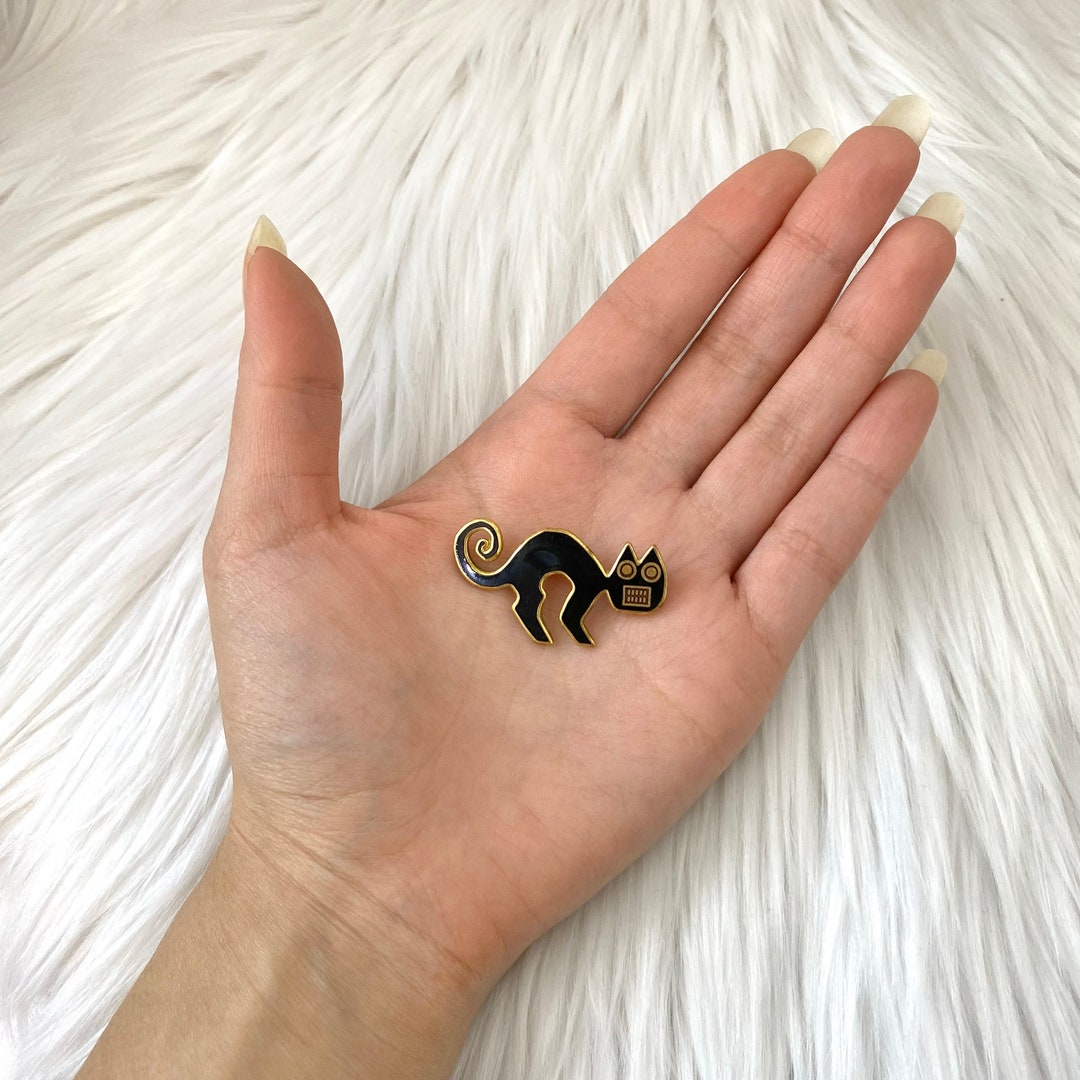 Vintage 1985 Peruvian Black Cat Brooch, MMA Metropolitan Museum of Art ...