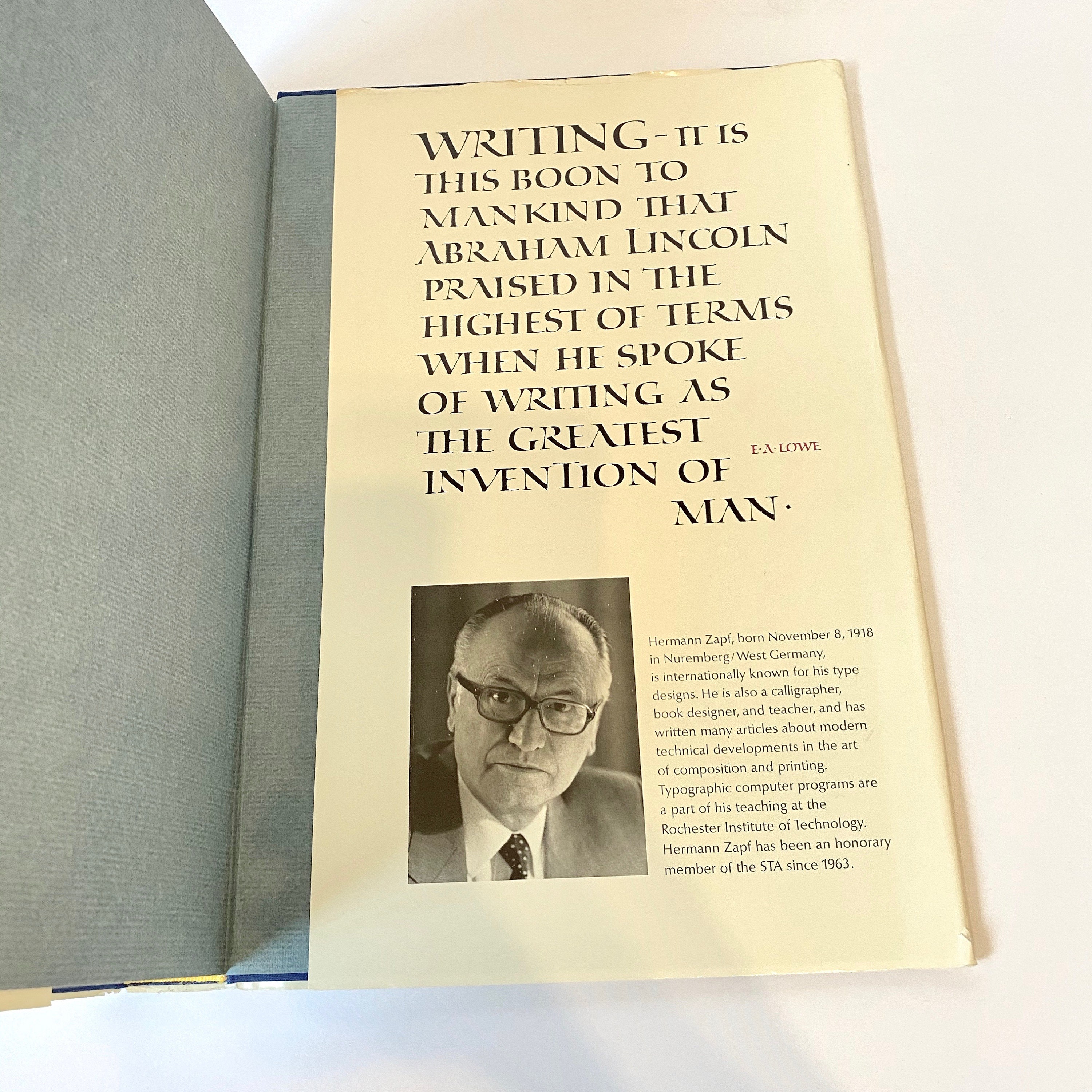 Vintage 1987 'hermann Zapf and His Design Philosophy' | Etsy