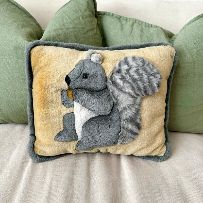 Squirrel Pillow - Etsy