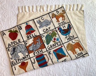 Handmade Alphabet ABC Wall Hanging Tapestry Sumbal - Etsy