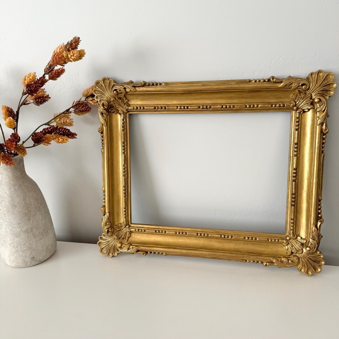 Vintage 1978 Gold Ornate Frame 22 X 17.25, French Provincial Antique ...